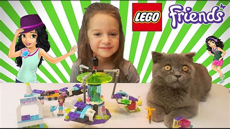 ★НИКУСЯ И МАРСИК СОБИРАЮТ КОНСТРУКТОР ЛЕГО ФРЕНДС Карусель в парке развлечений Collect Lego