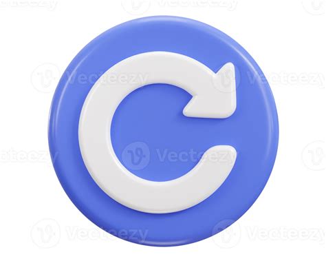 recycle refresh reload symbol 3d render icon illustration 47247362 png
