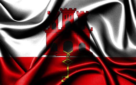 다운로드 지브롤터 깃발 4k 유럽 국가 패브릭 플래그 지브롤터의 날 지브롤터의 국기 물결 모양의 실크 깃발 유럽 지브롤터 국가 상징 지브롤터 바탕 화면 무료