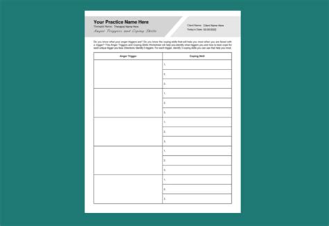Coping Skills Worksheet Pdf Happiertherapy Worksheets Library