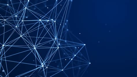 점과 선의 추상적인 디지털 배경 빛나는 신경총 빅 데이터 네트워크 또는 연결 추상 기술 과학 배경입니다 3d 렌더링 0명에 대한 스톡 벡터 아트 및 기타 이미지 Istock