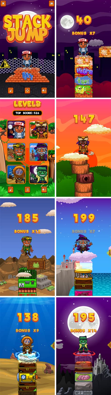 Stack Jump Html5 Game 6 Levels Mobile Version Construct 3