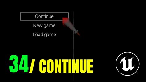 Przycisk Continue Menu Unreal Engine 5 Youtube