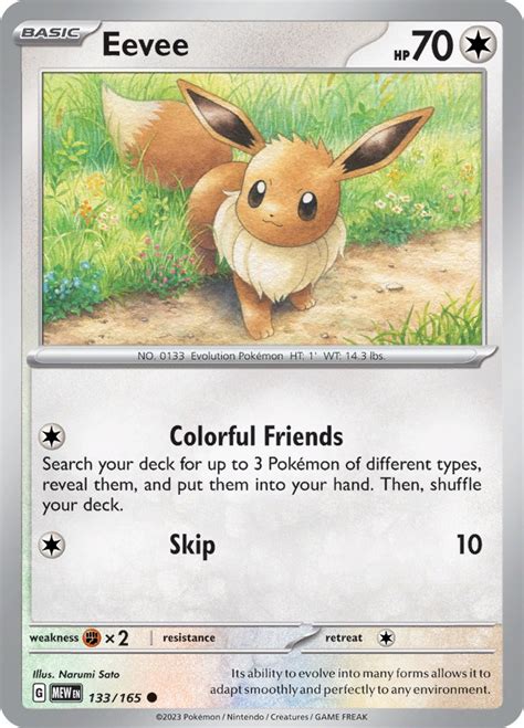 Eevee Sv Scarlet And Violet 151 Pokemon