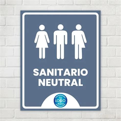 Señalamiento Personalizado 20x25cm Sanitario Neutral Meses Sin Intereses