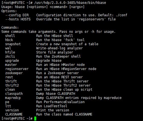 Linux下hbase的常用shell命令liunx查询hbase版本 Csdn博客