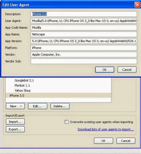 road to automation configuration of mobile user agent with webdriver