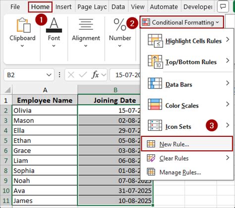 Excel Conditional Formatting For Dates Older Than A Certain Date Excel Insider