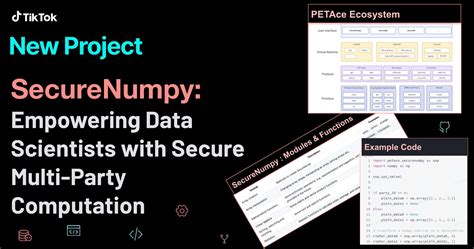 Securenumpy Empowering Data Scientists With Secure Multi Party Computation Tiktok For Developers
