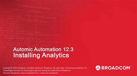 Automic Automation Installing Analytics Youtube