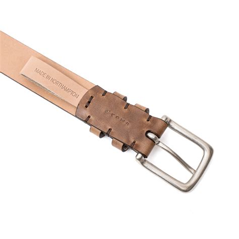 Horween Natural Chromexcel Leather Belt Crown Northampton