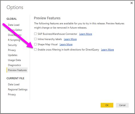 How Do I Disable Bidirectional Cross Filtering For Directquery In Powerbi Support Portal