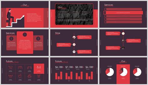 Minimal Clean Work Report Powerpoint Template Etsy
