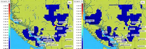 Comparison Of Spatial Surrogates A 212 Used Previously For Mining Download Scientific