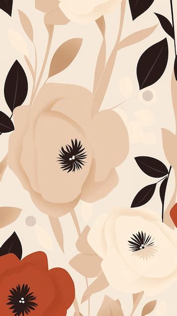 Premium Photo An Elegent Pattern Of Flowers