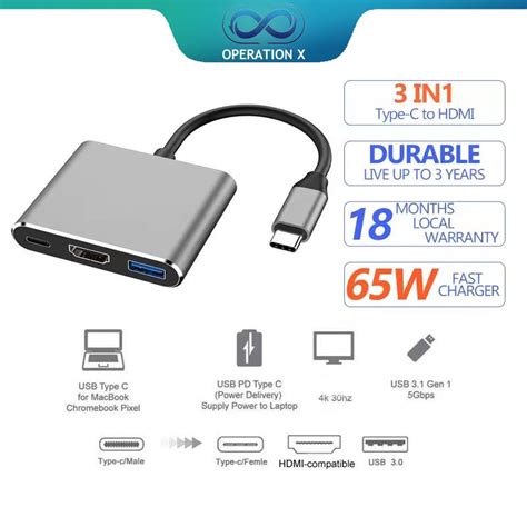 Usb 3 1 Type C Adapter To Hdmi Usb Type C Hub Converter Adapter Type C To Hdmi Usb 3 0 4k
