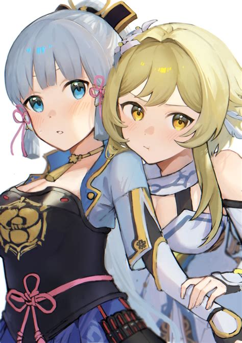 Lumine And Kamisato Ayaka Genshin Impact Drawn By Mosa Danbooru