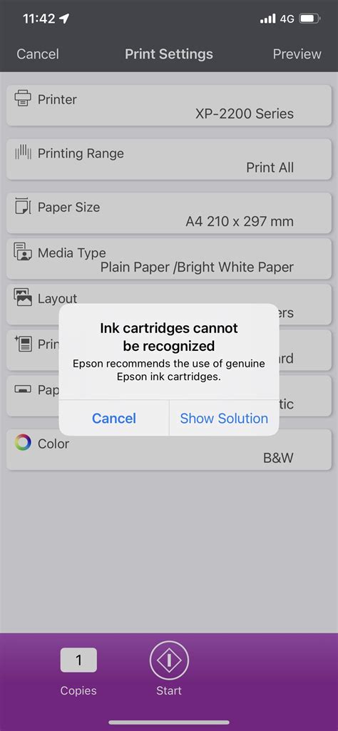 Ink Cartridge Cannot Be Recognized Repson