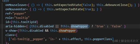 填坑小能手——el Tooltip滚动不消失最近测试提了一个bug，el Tooltip的内容提示错位了，当把鼠标放到某 掘金