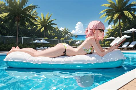 Resort Pool。 Chichi Pui（ちちぷい）aiイラスト専用の投稿＆生成サイト