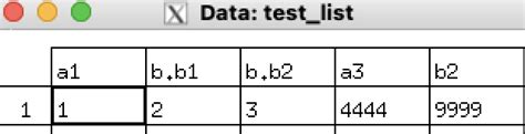 View A List Of Lists With Repeated Names Gives Different Visual Result From Environment