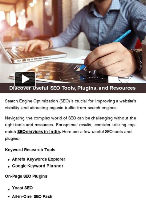 Ppt Discover Useful Seo Tools Plugins And Resources Powerpoint Presentation Free To