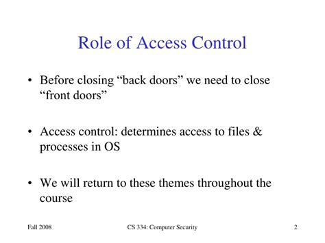 Ppt Mastering Access Control Basics In Computer Security Powerpoint