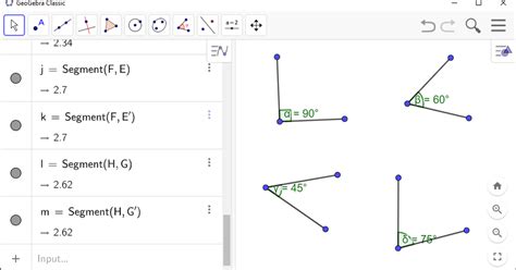 How To Create An Angle In Geogebra House Of Math