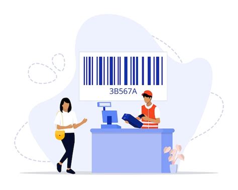 Bar Code Concept Illustration Premium Vector