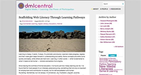 Scaffolding Web Literacy Through Learning Pathways [dmlcentral] Open Thinkering