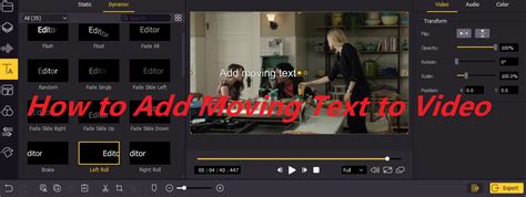 How To Add Moving Text To Video With Animated Titlers