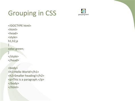 Cascading Style Sheet Css Ppt