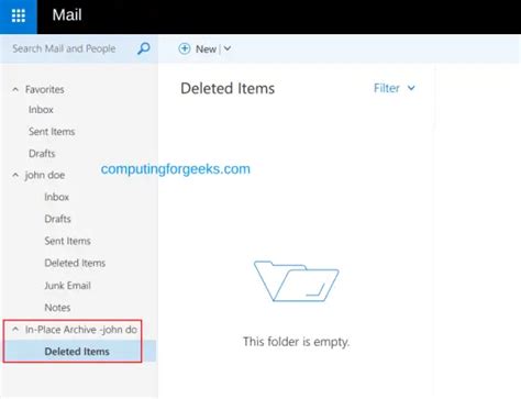 Configure Mailbox Quotas And Archives On Exchange Server ComputingForGeeks