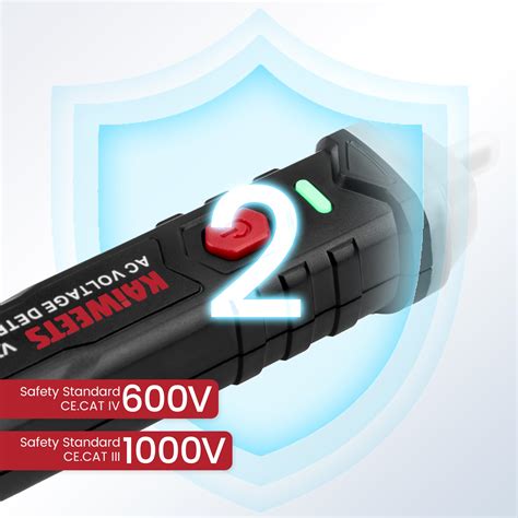 Snapklik Com KAIWEETS Voltage Tester Non Contact Voltage Tester AC 50V 1000V Live Null Wire