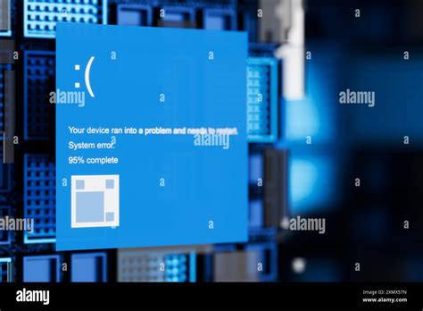 Operating System Failure Concept On Digital Background Hacking The System File Corruption