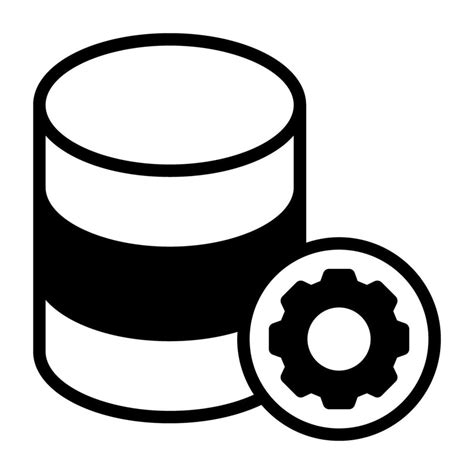 A Solid Design Icon Of Database Management 40204025 Vector Art At Vecteezy