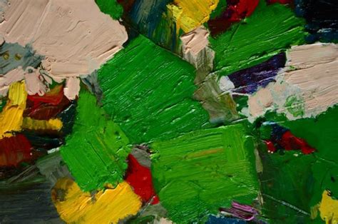 Купити картину «Трава абстракція олійними фарбами на полотні абстракціонізм Мельник Ігор