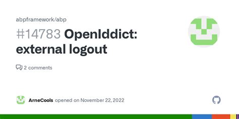 Openiddict External Logout · Issue 14783 · Abpframeworkabp · Github
