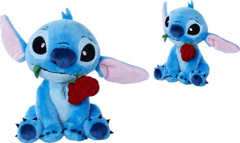 Simba Lilo And Stitch Pluche Met Roos 25 Cm • Pris