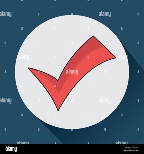 Red Check Mark Stock Vector Image Art Alamy