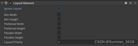 Unity学习笔记之UGUI组件Layout Element布局元素 unity layout element CSDN博客