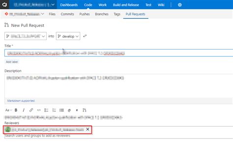 unwanted default reviewer when creating a pull request in tfs git 2018
