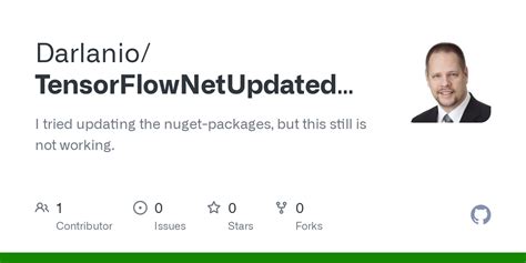 GitHub Darlanio TensorFlowNetUpdatedGAN I Tried Updating The Nuget Packages But This Still