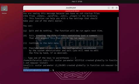 Install Zsh On Ubuntu 2404