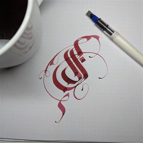 2 Of My Favorites Things To Do Coffee And Capital S Rcalligraphy