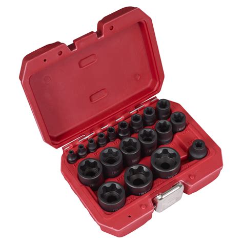 External Trx P Socket Set 19pc Mdtools