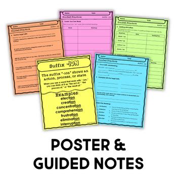 Suffix ION Morphology Teaching Slides Guided Notes With Practice