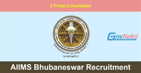 Aiims Bhubaneswar Hiring Notification 2023 For 2 Post Of Project Assistant