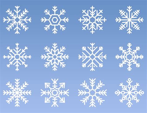 Snowflake Svg Bundle Winter Flake Svg Christmas Svg Christmas