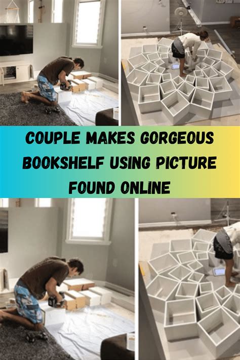 Couple Decides To Make Diy Bookshelf They Saw Online But Had No Idea It Would Turn Out So Good